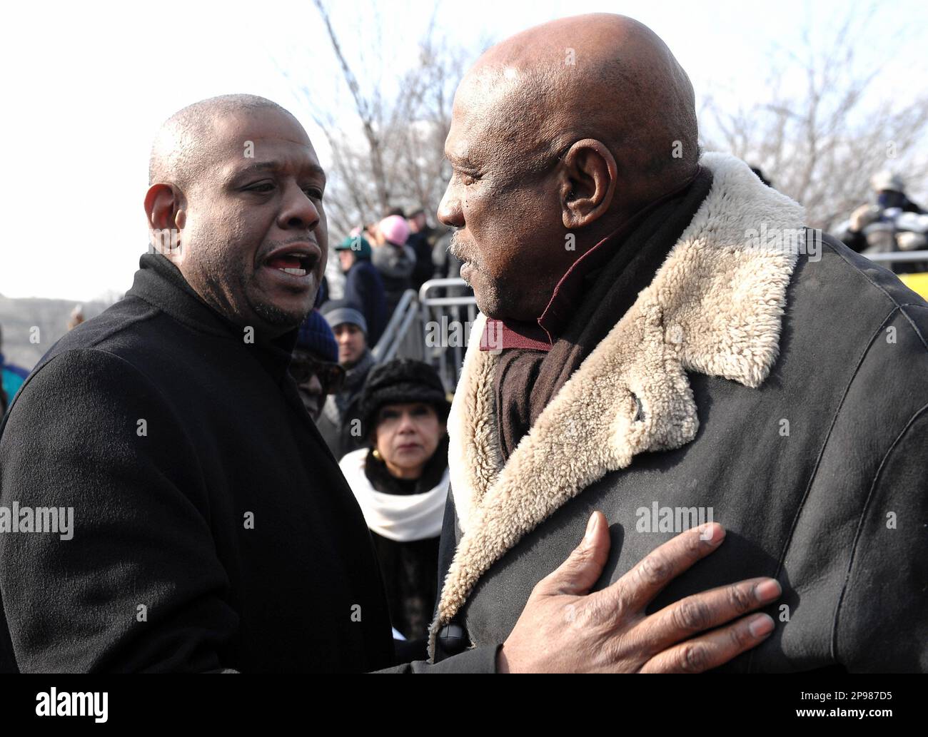 Actors Forest Whitaker, left, and Lou Gossett Jr. attend President ...