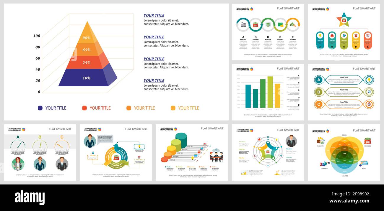 Collage of creative human resources infographic designs Stock Vector ...