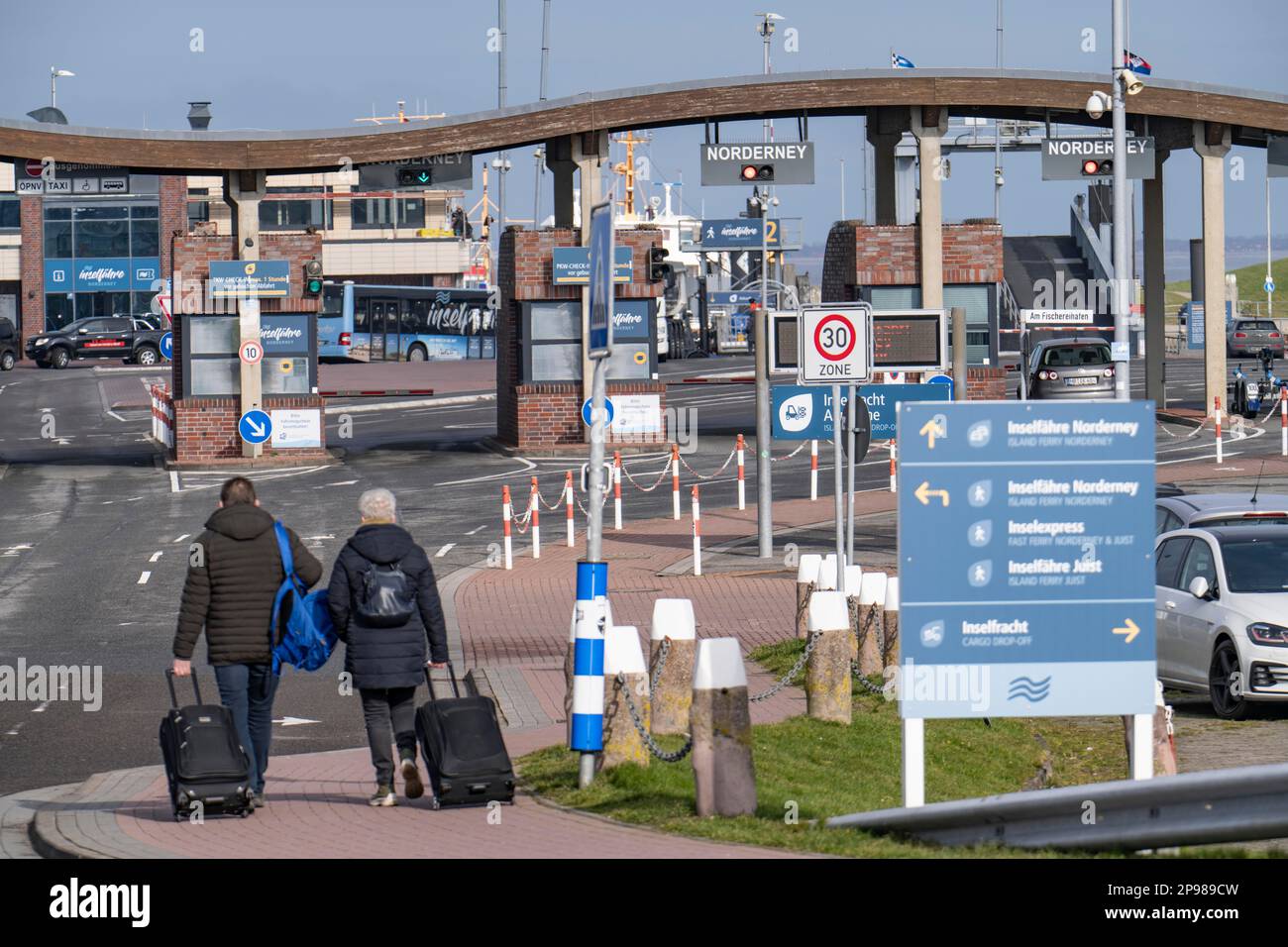 Norddeich-Mole railway station, at the ferry terminal to the East ...