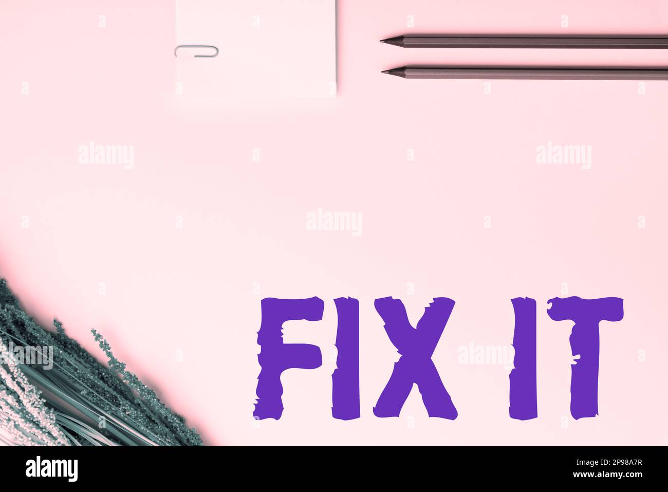 Text showing inspiration Fix It. Business idea Fasten something ...