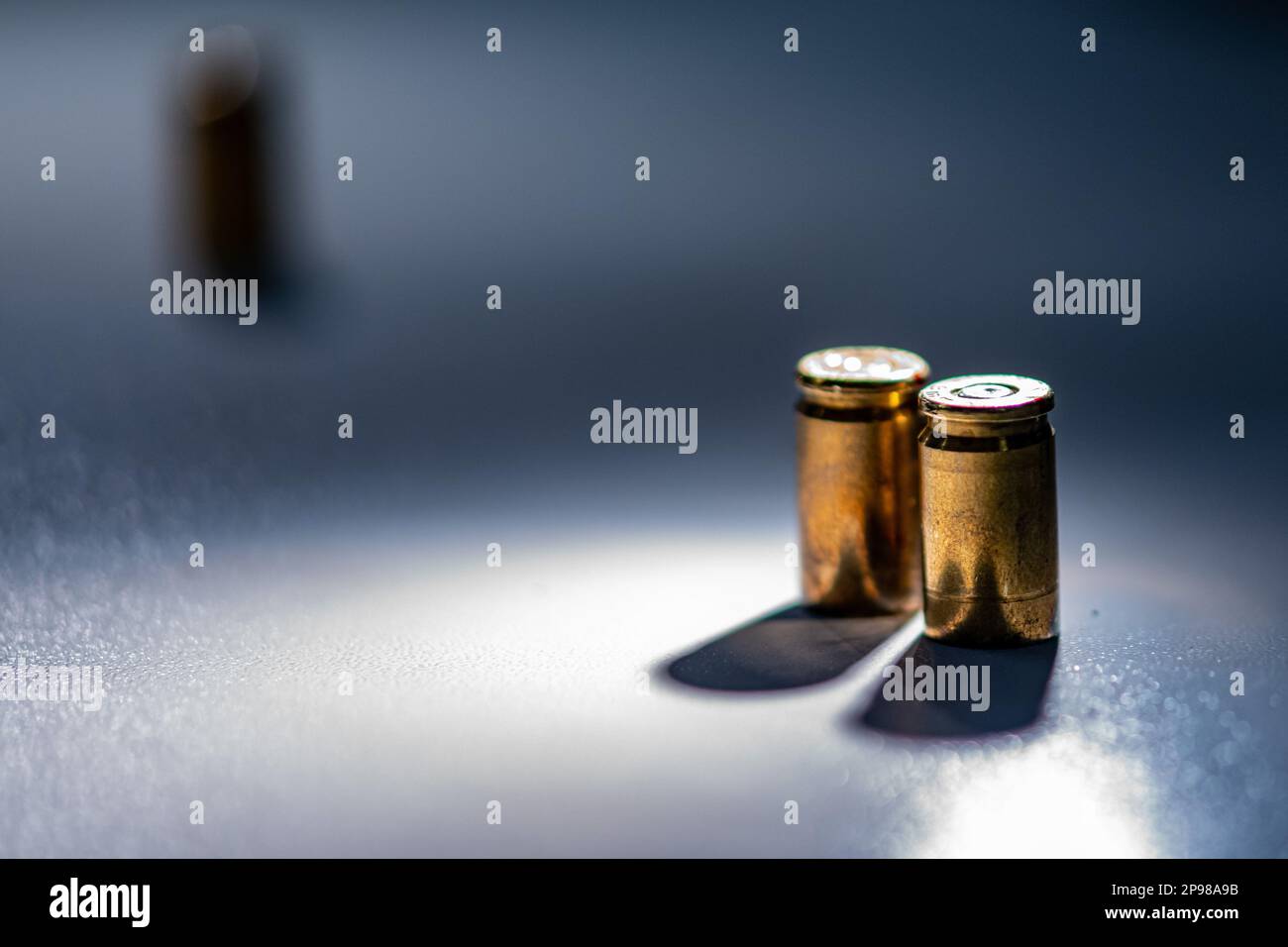 Illustration picture shows bullets in a ballistics laboratory during a ...