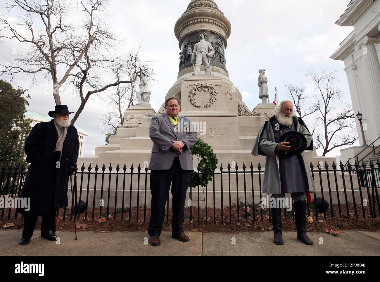 Philip Davis, Robert Reames and Bill Anthony, members of the Sons of ...