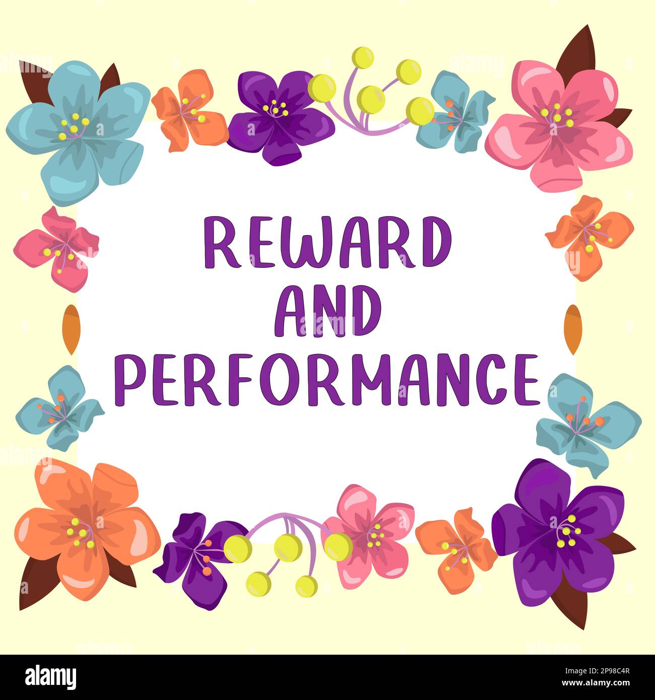 Text sign showing Reward And Performance. Business overview Given in ...