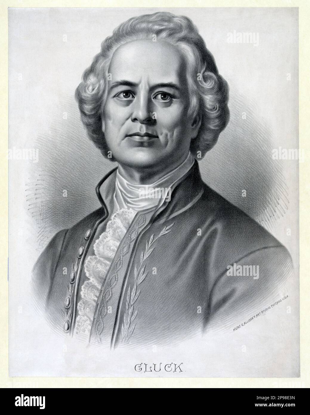 The celebrated german music composer Gluck, Cristoph Willibald Ritter ...