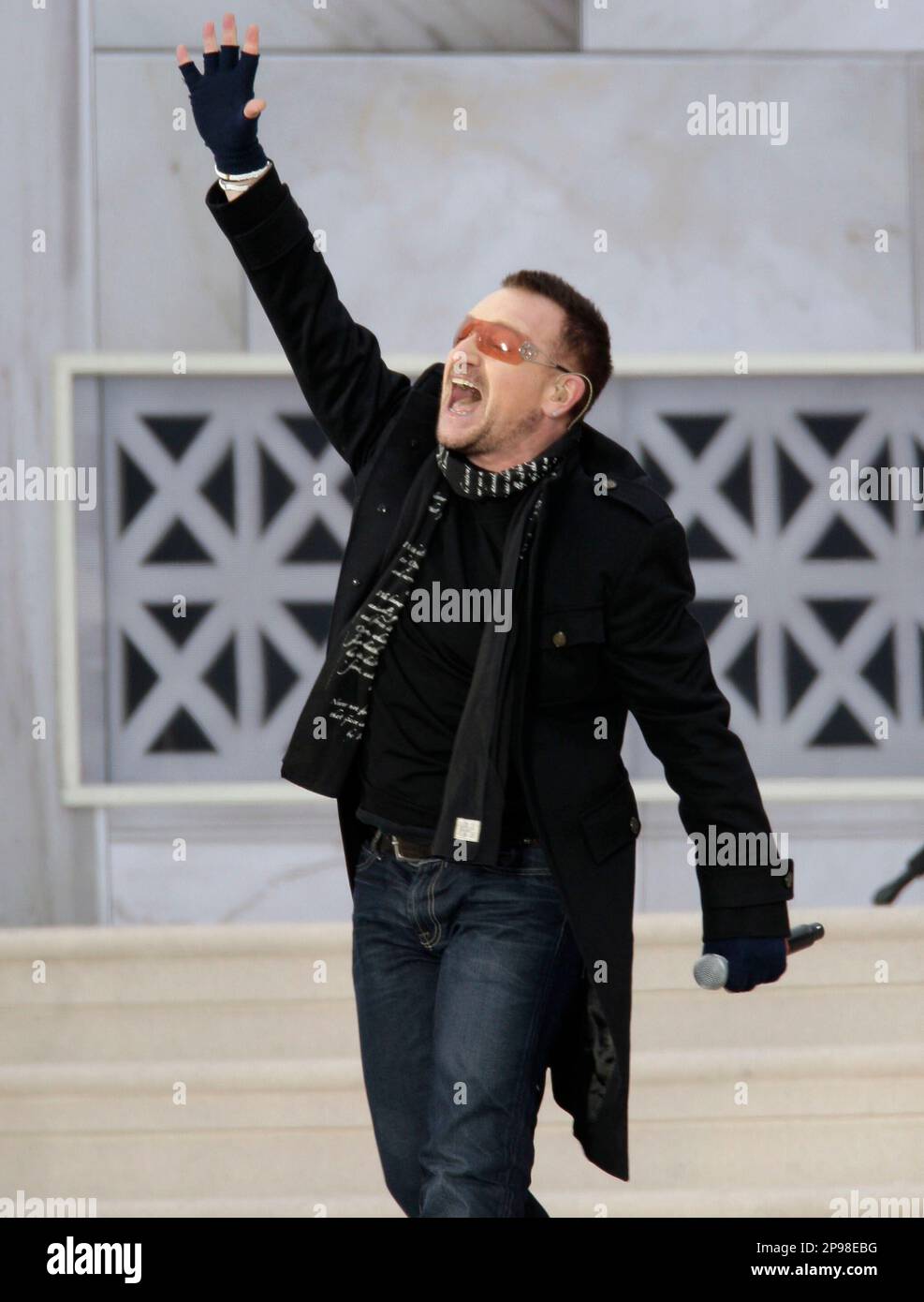 U2's Bono performs at the "We Are One: Opening Inaugural Celebration at ...