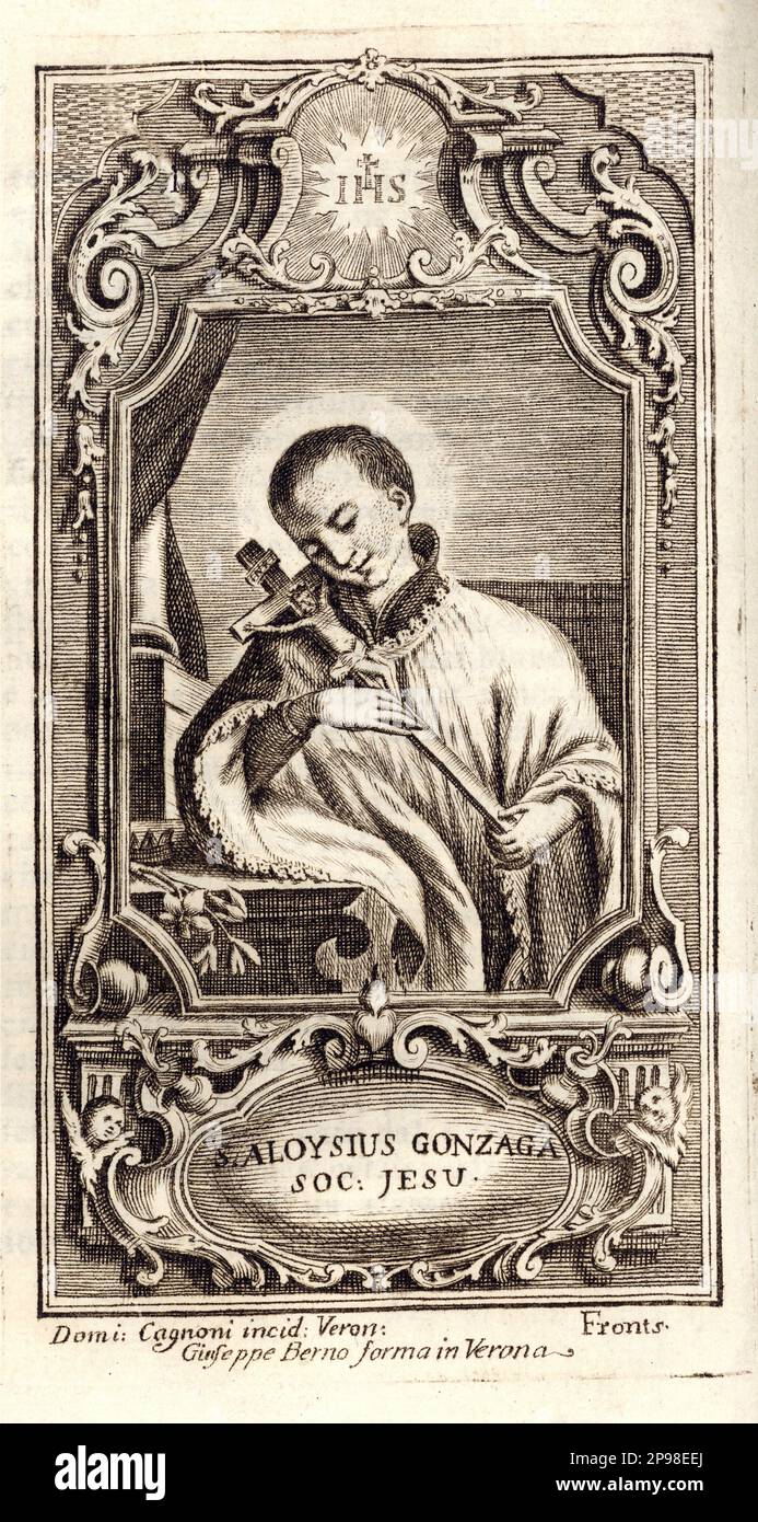 The italian Marquis of Mantua SAN LUIGI GONZAGA ( St Aloysius Gonzaga ...