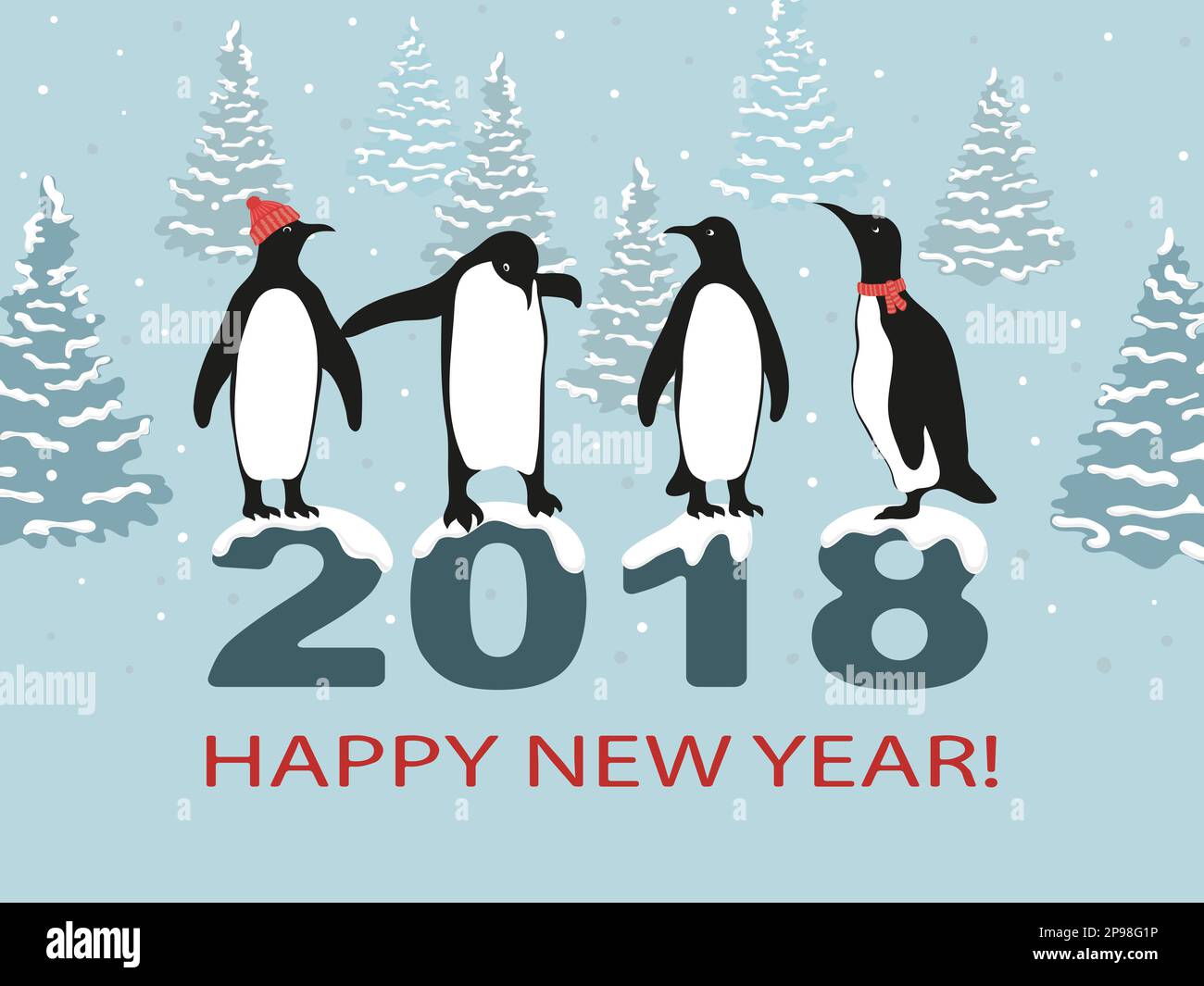 Happy penguins Stock Vector Images - Alamy