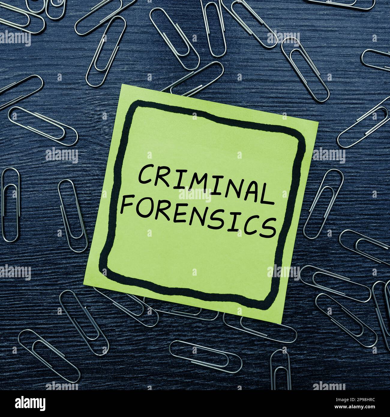 Hand writing sign Criminal Forensics. Business showcase Federal Offense ...