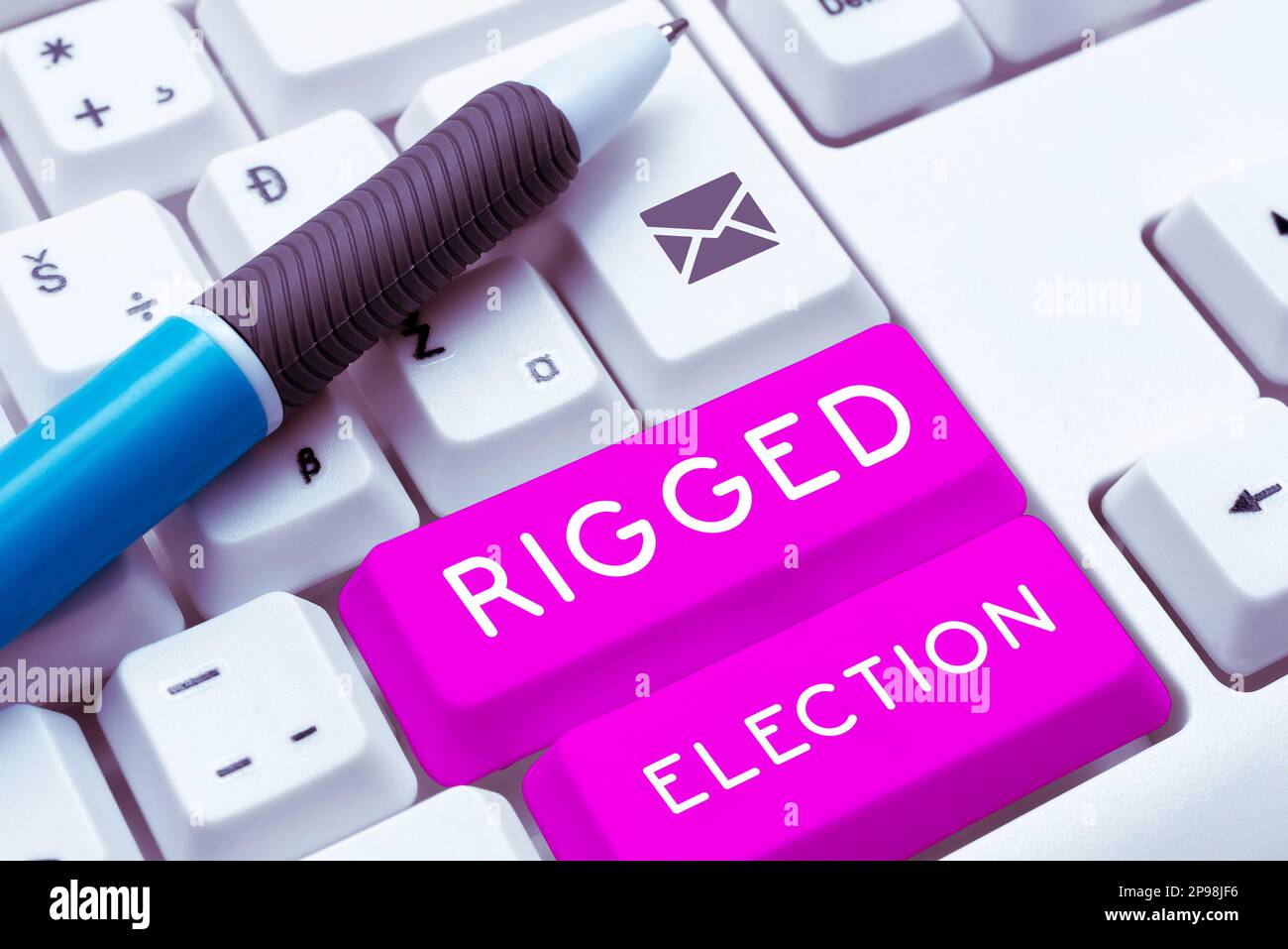 Handwriting text Rigged Election. Business approach Manage drilling ...