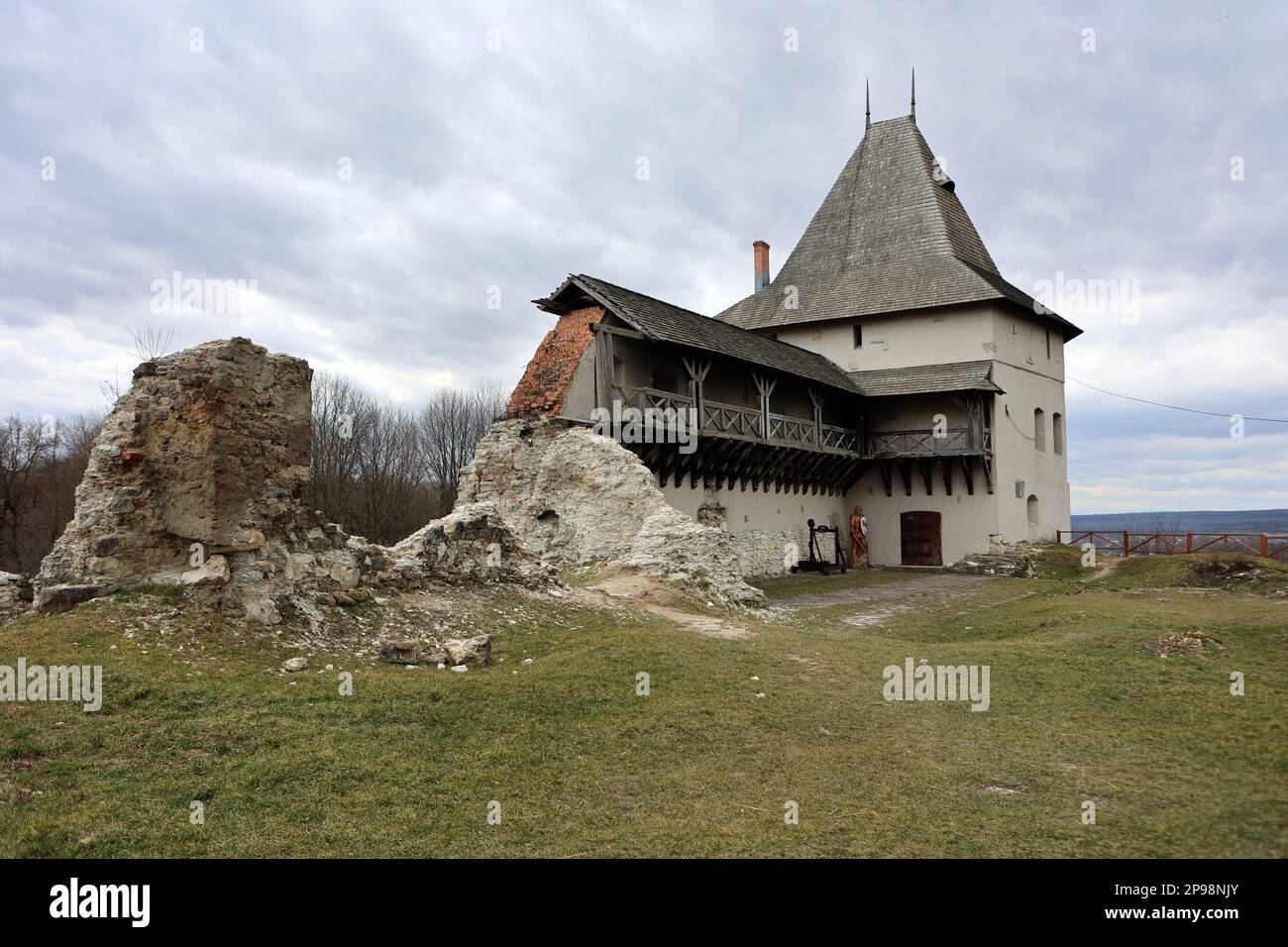 IVANO-FRANKIVSK REGION, UKRAINE - Halytskyi castle, an architectural ...