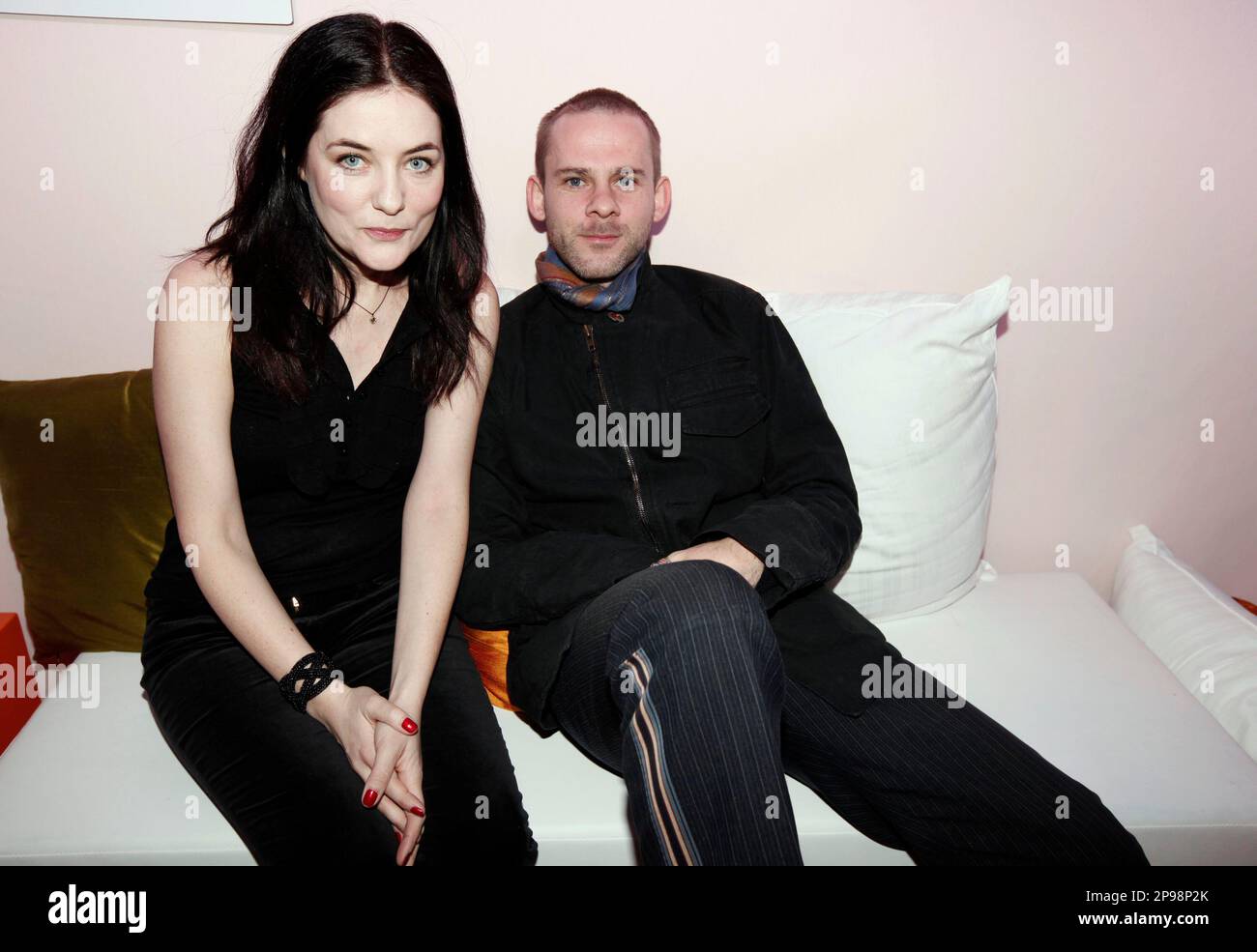 Actors Dominic Monaghan, right, and Brenda Cooney, cast of the movie "I ...