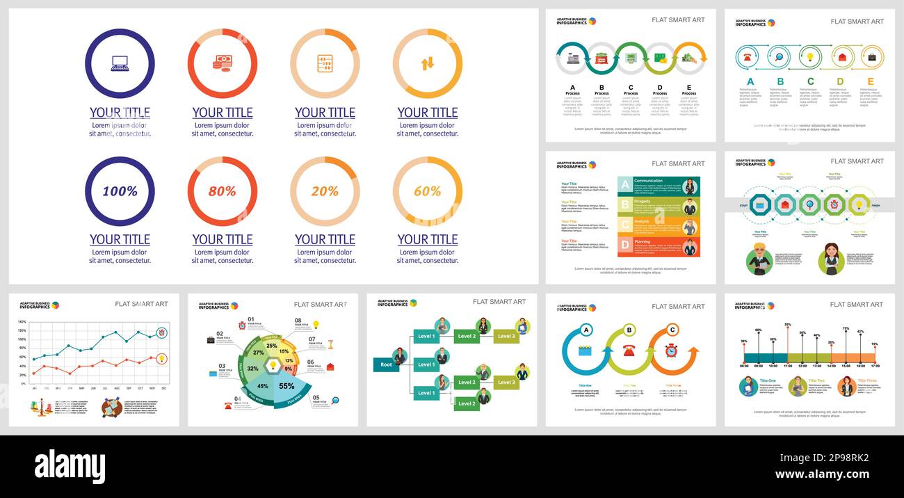 Collage of business infographic slide designs Stock Vector Image & Art ...