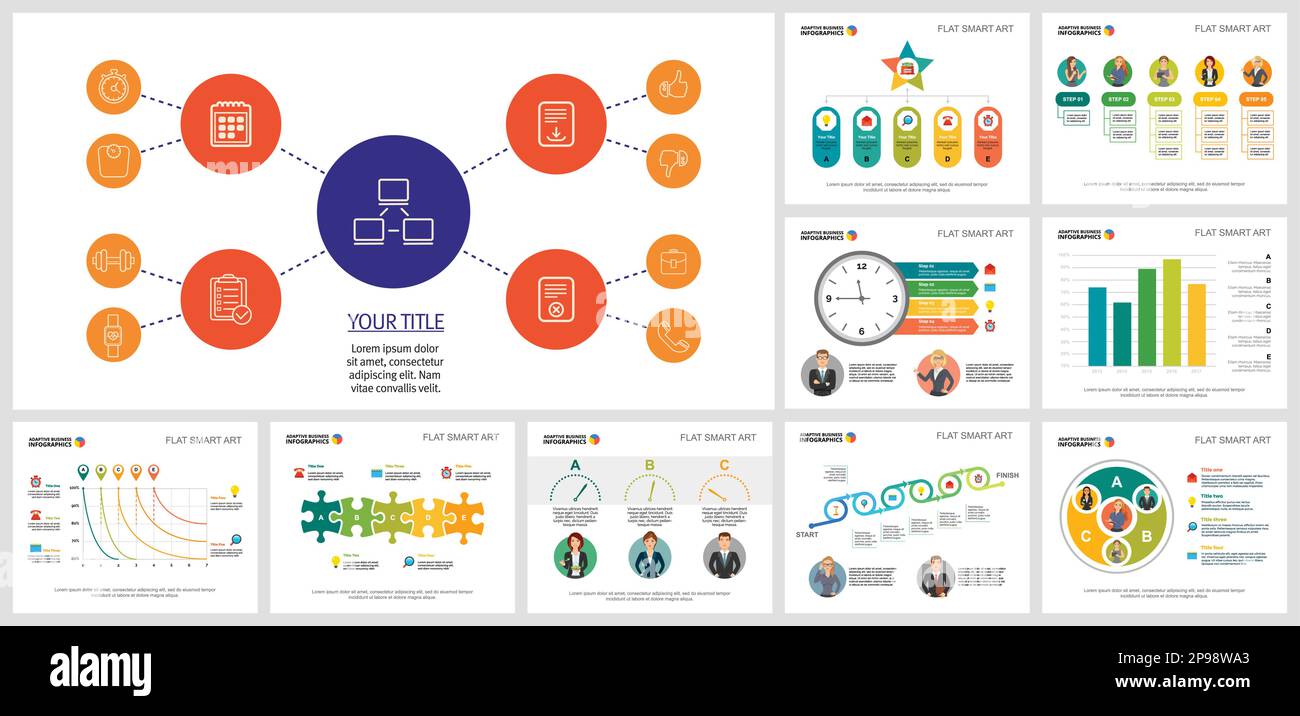Set of creative business infographic diagrams Stock Vector Image & Art ...
