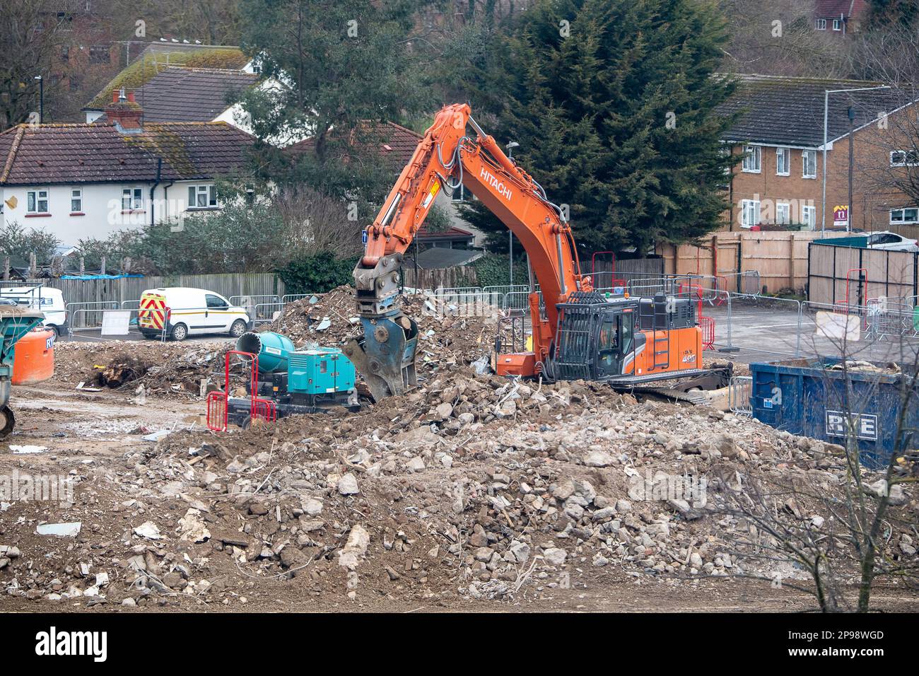 Maidenhead, Berkshire, UK. 10th March, 2023. The demolition of the ...