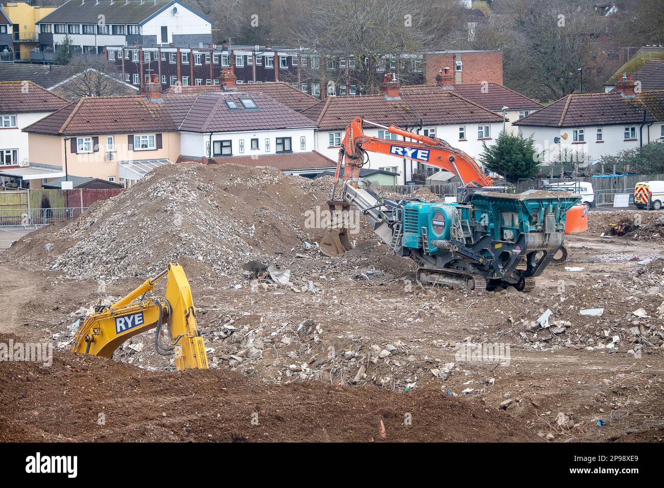 Maidenhead, Berkshire, UK. 10th March, 2023. The demolition of the ...