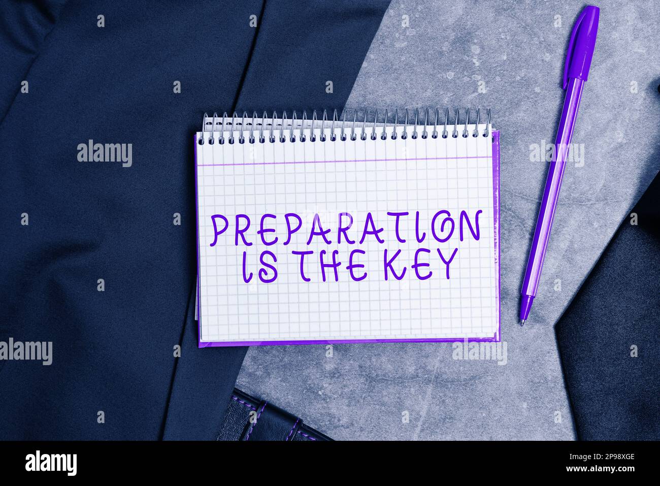 Writing displaying text Preparation Is The Key. Business concept action ...