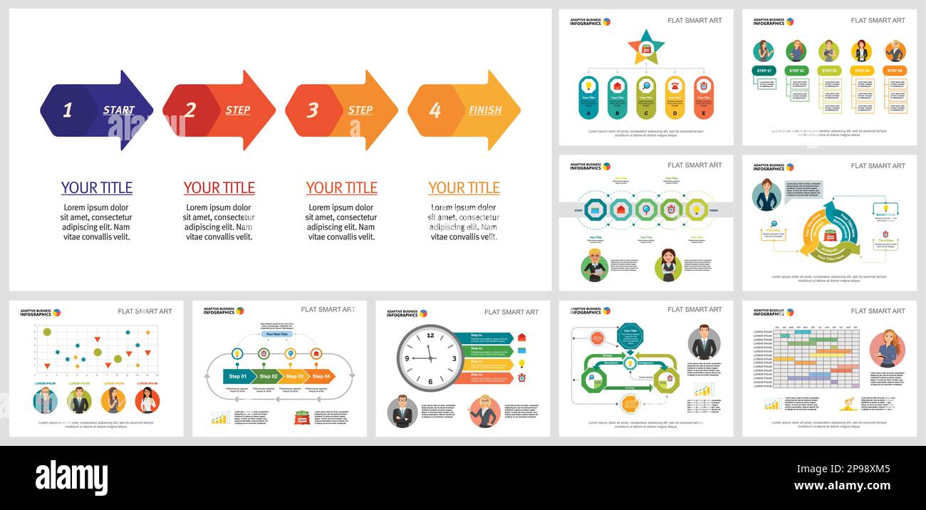 Fantastic business chart design set Stock Vector Image & Art - Alamy