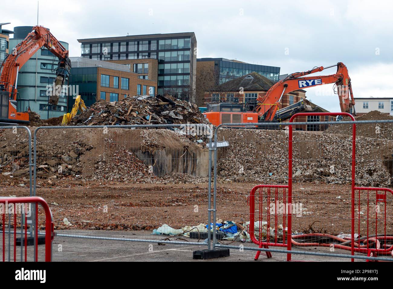 Maidenhead, Berkshire, UK. 10th March, 2023. The demolition of the ...