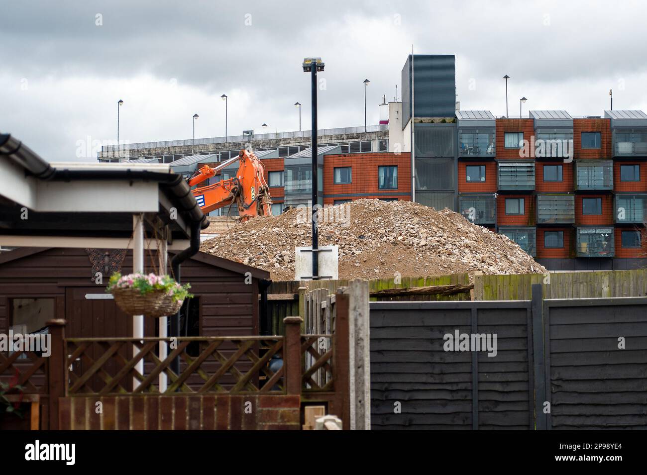 Maidenhead, Berkshire, UK. 10th March, 2023. The demolition of the ...