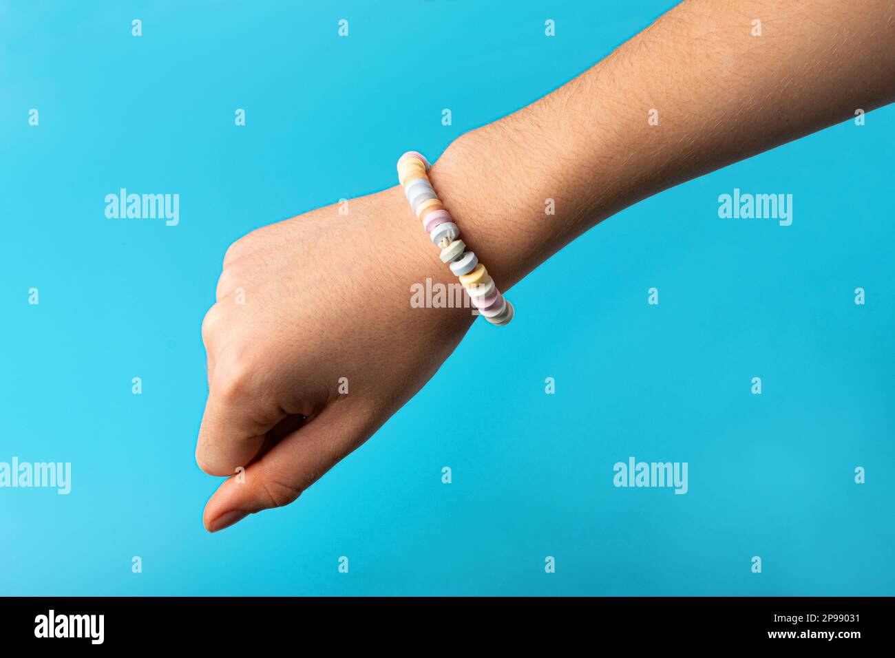 Tablet Candies Bracelet on Hand, Compressed Sugar Powder Confectionery ...