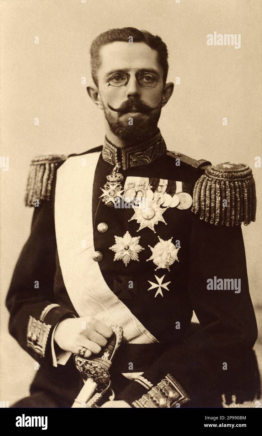 1890 ca : King GUSTAF V of SWEDEN BERNADOTTE ( 1858 - 1950 ) , married ...