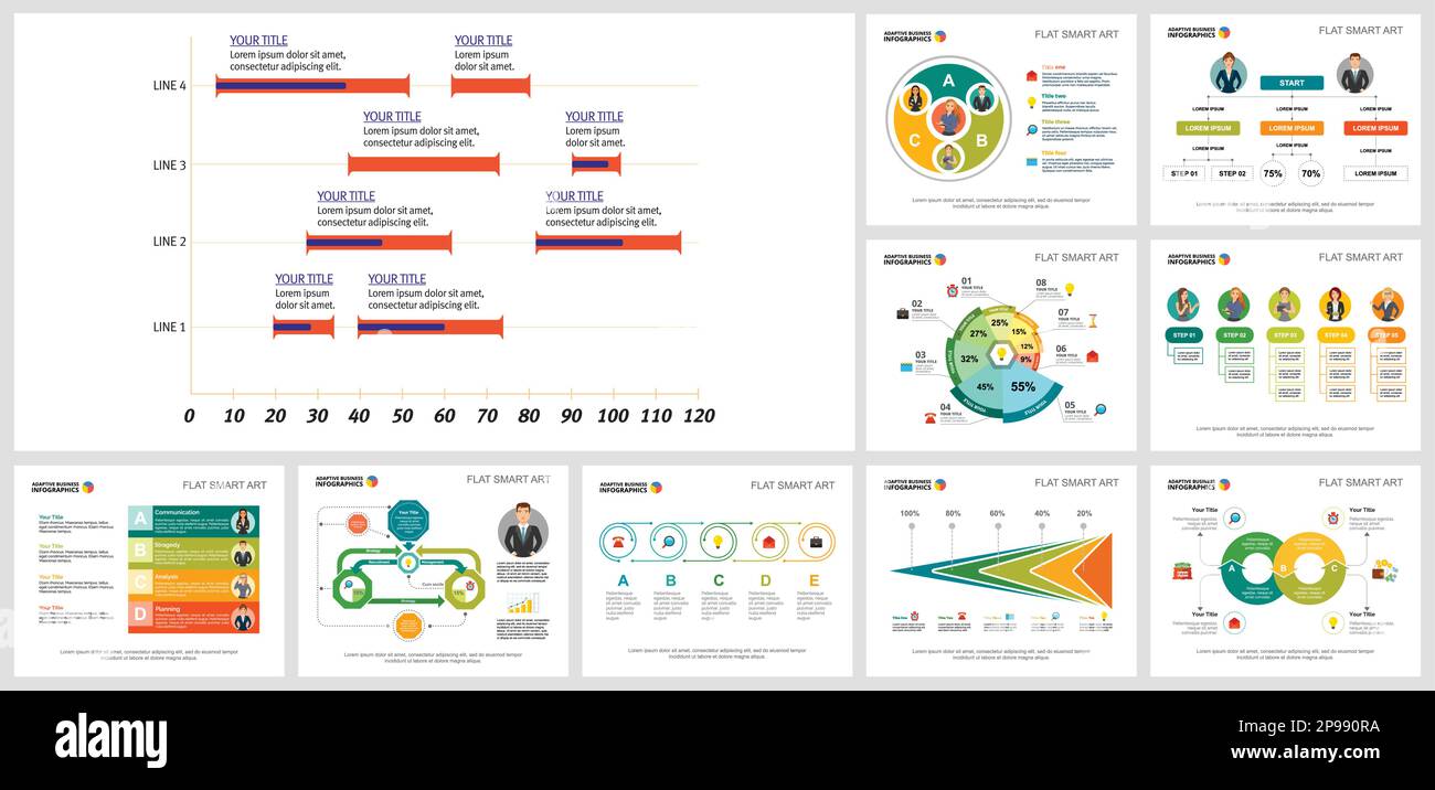 Illustrative colorful diagram template set Stock Vector Image & Art - Alamy