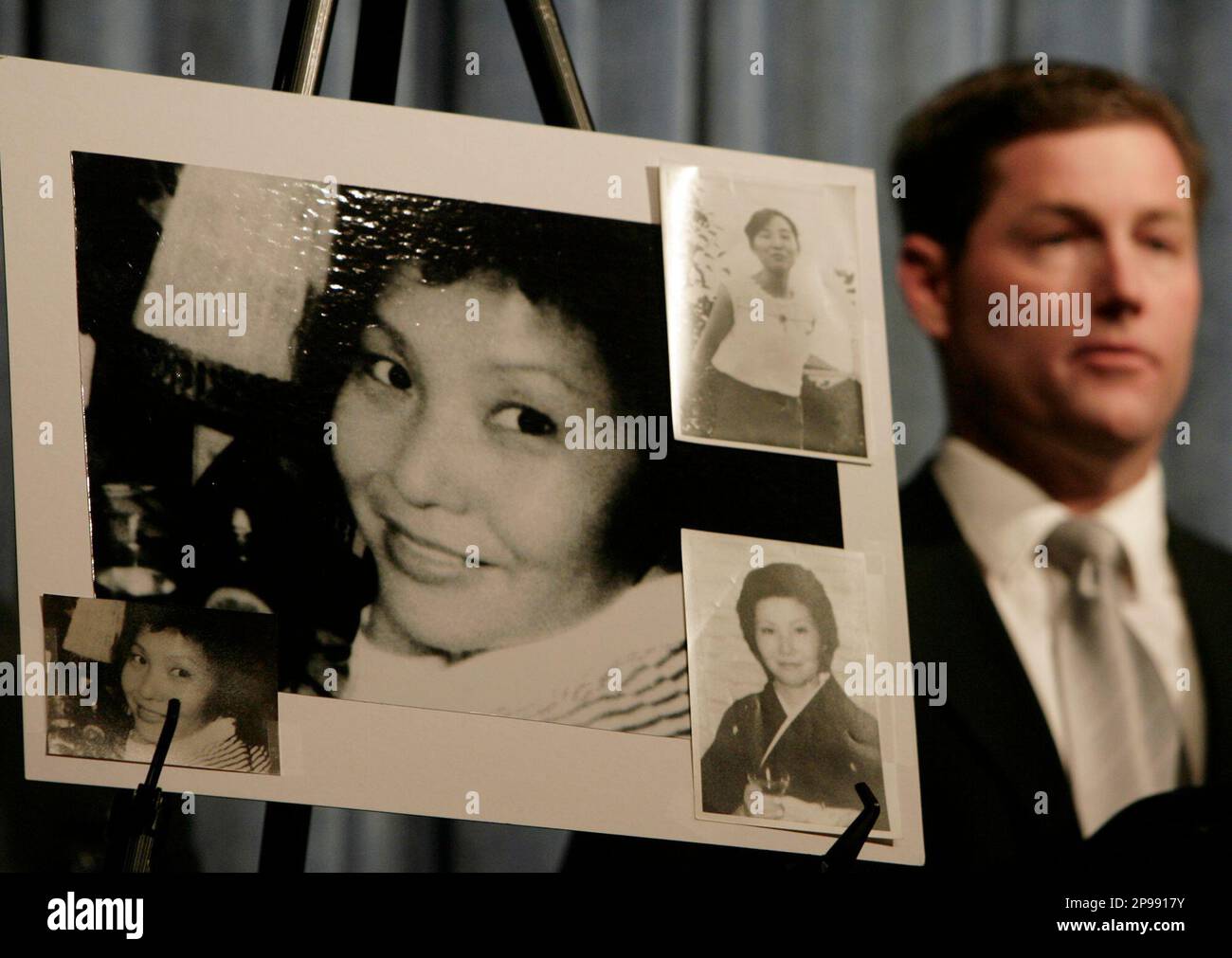Los Angeles police detective Richard Bengtson speaks during a news ...