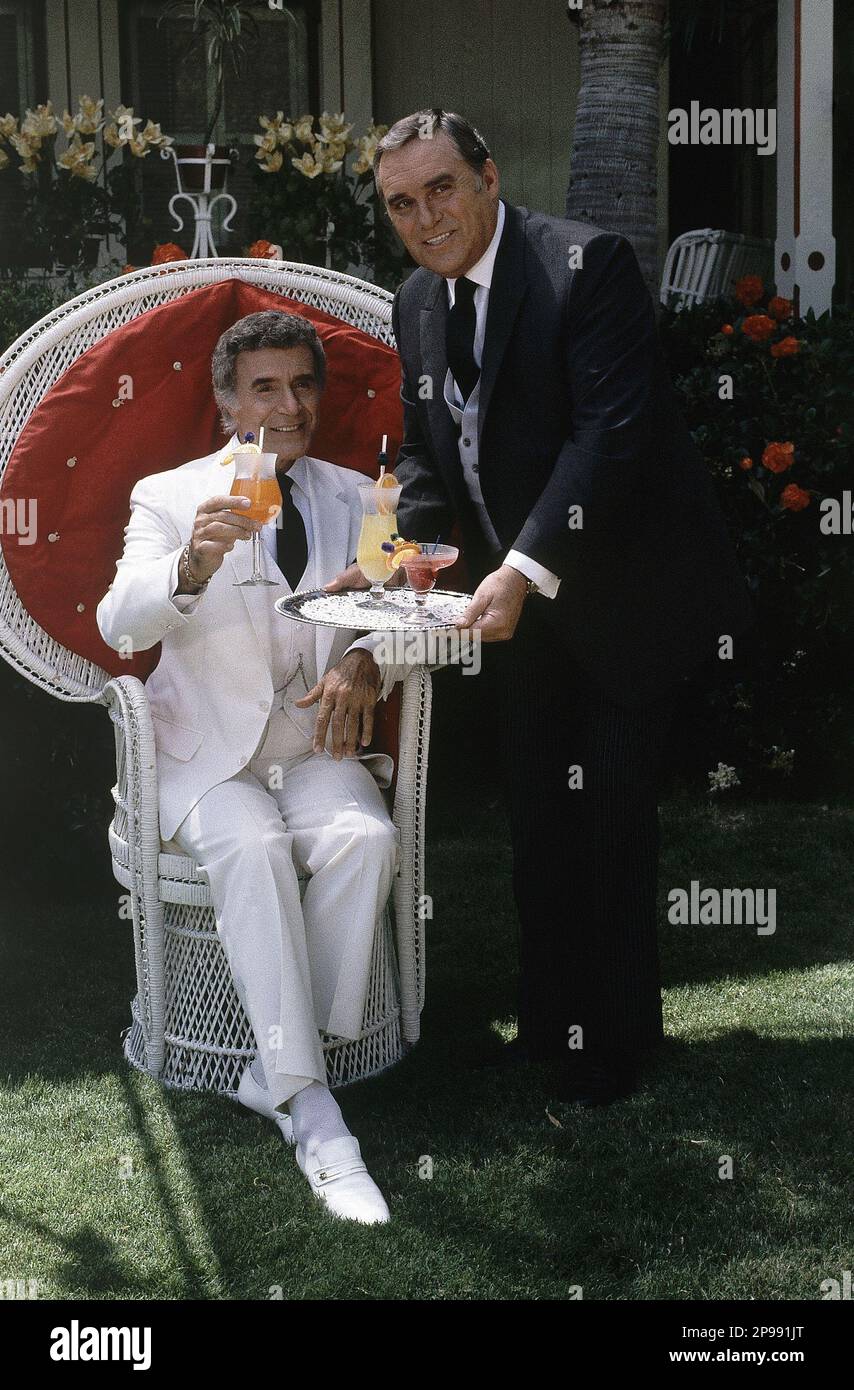 In this May 27, 1983 file photo, actors Ricardo Montalban, seated, and ...