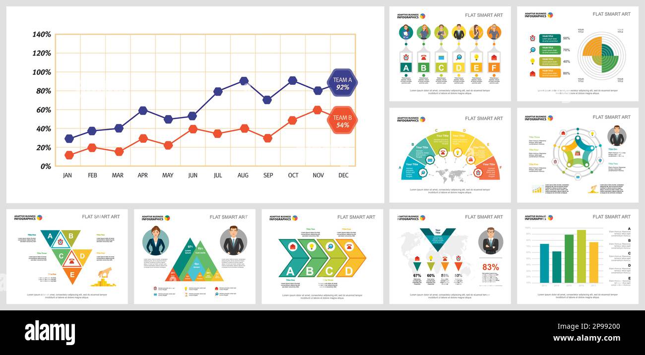 Set of analysis concept infographic charts Stock Vector Image & Art - Alamy