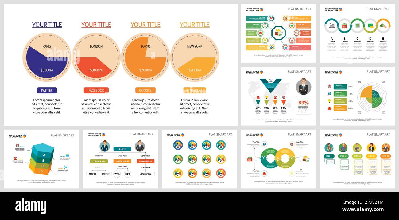 Juicy business chart design set Stock Vector Image & Art - Alamy