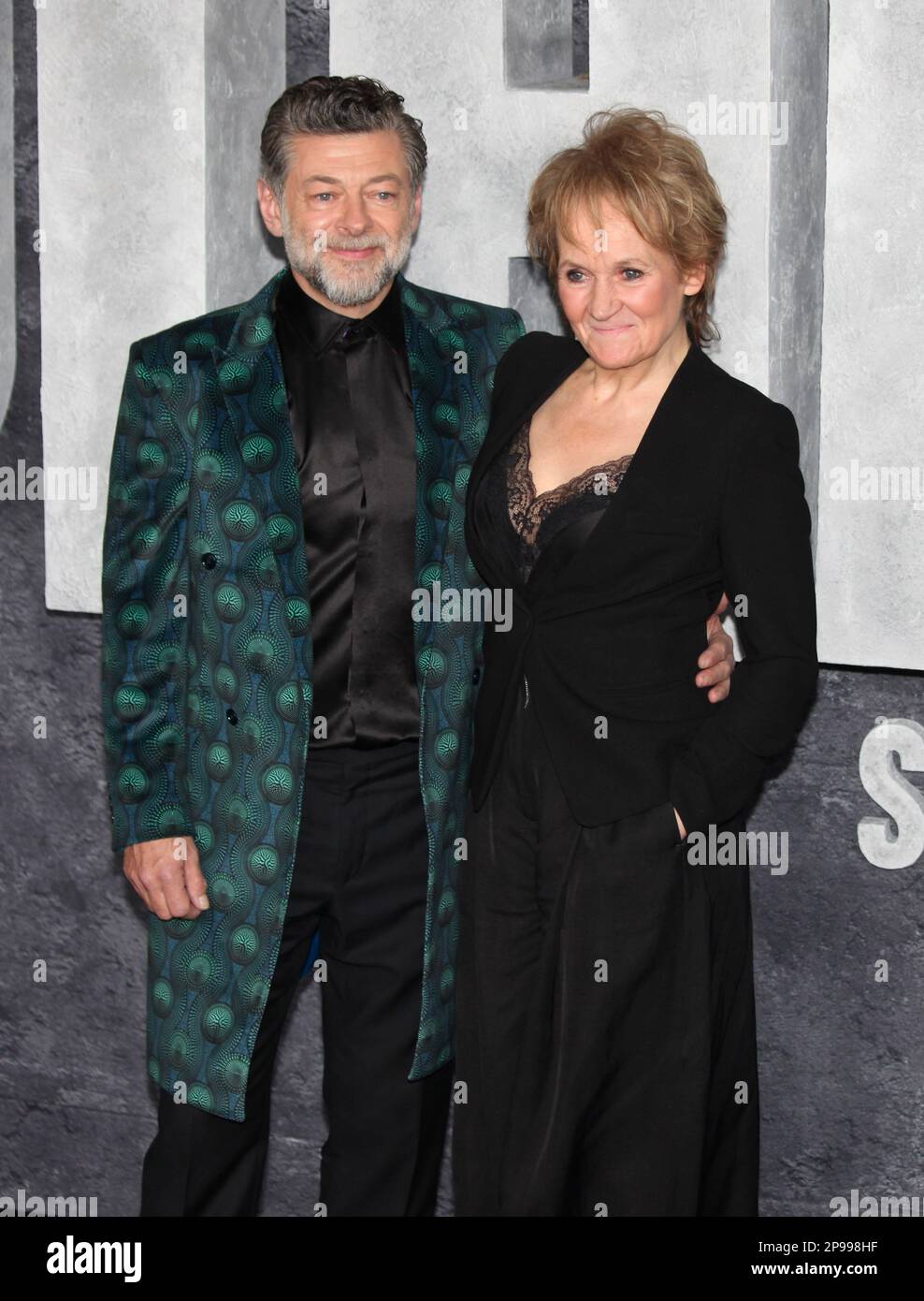London, UK. Andy Serkis and Lorraine Ashbourne at Luther: The Fallen ...