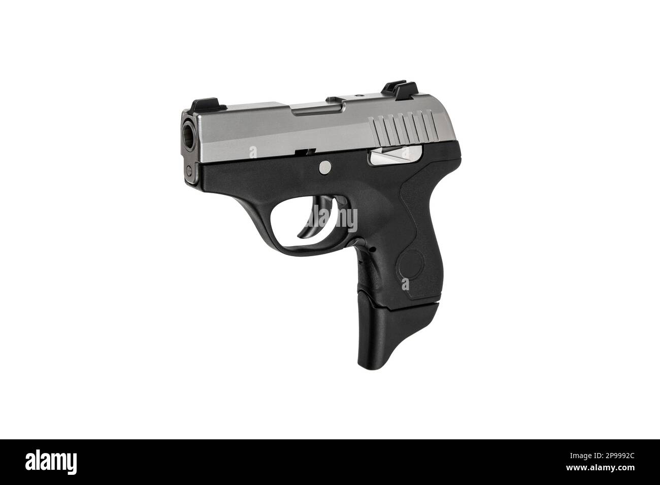 Modern semi-automatic pistol. A short-barreled weapon for self-defense ...