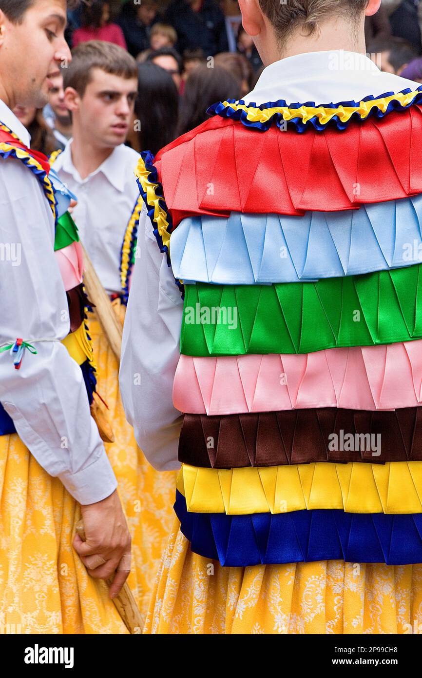'Danza de los Zancos' folk dance, Anguiano,La Rioja, Spain Stock Photo ...