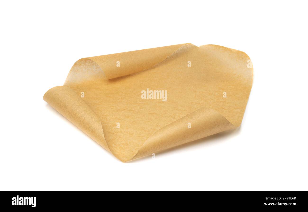 Brown Baking Paper Isolated, Kraft Cooking Paper Sheet Texture ...