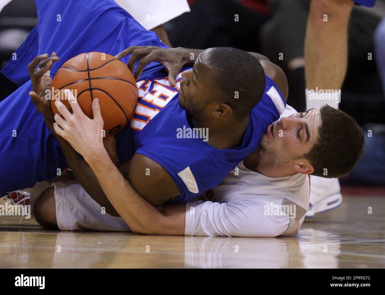 Ohio State's Jon Diebler, right, and Houston Baptist's Gordon Watt ...