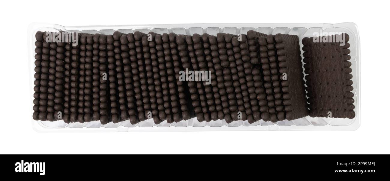 Chocolate Biscuit Isolated, Black Quadratic Cookie, Dark Soft Biscuits ...