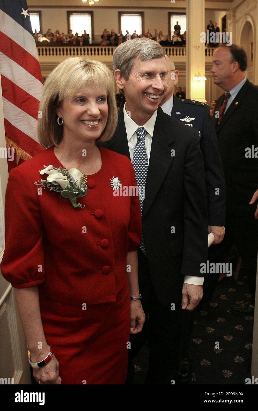Gov.John Lynch, D-N.H., and his wife Dr. Susan Lynch leave ...