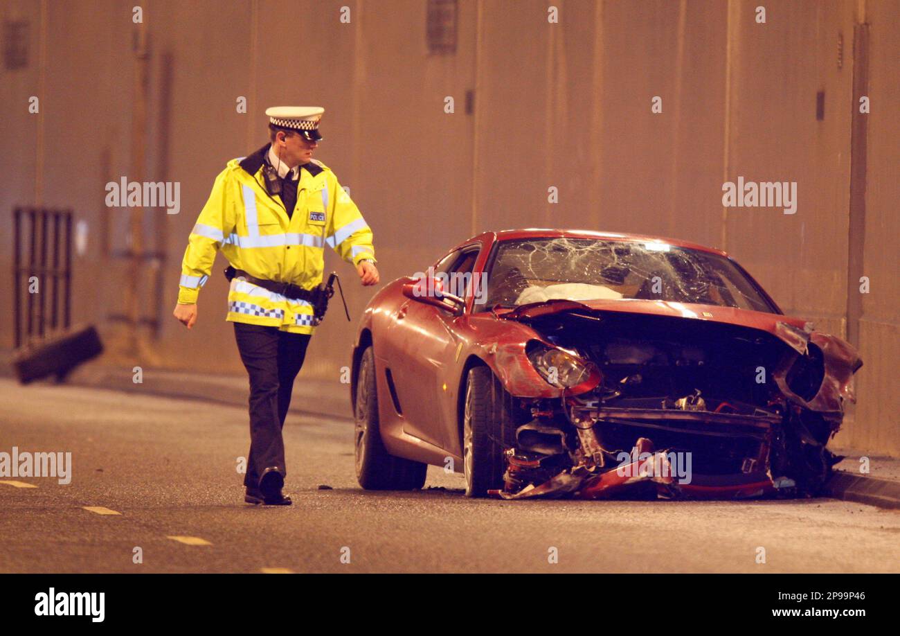 Cristiano Ronaldo Car Crash Images Of Cristiano Ronaldo's Car Crash
