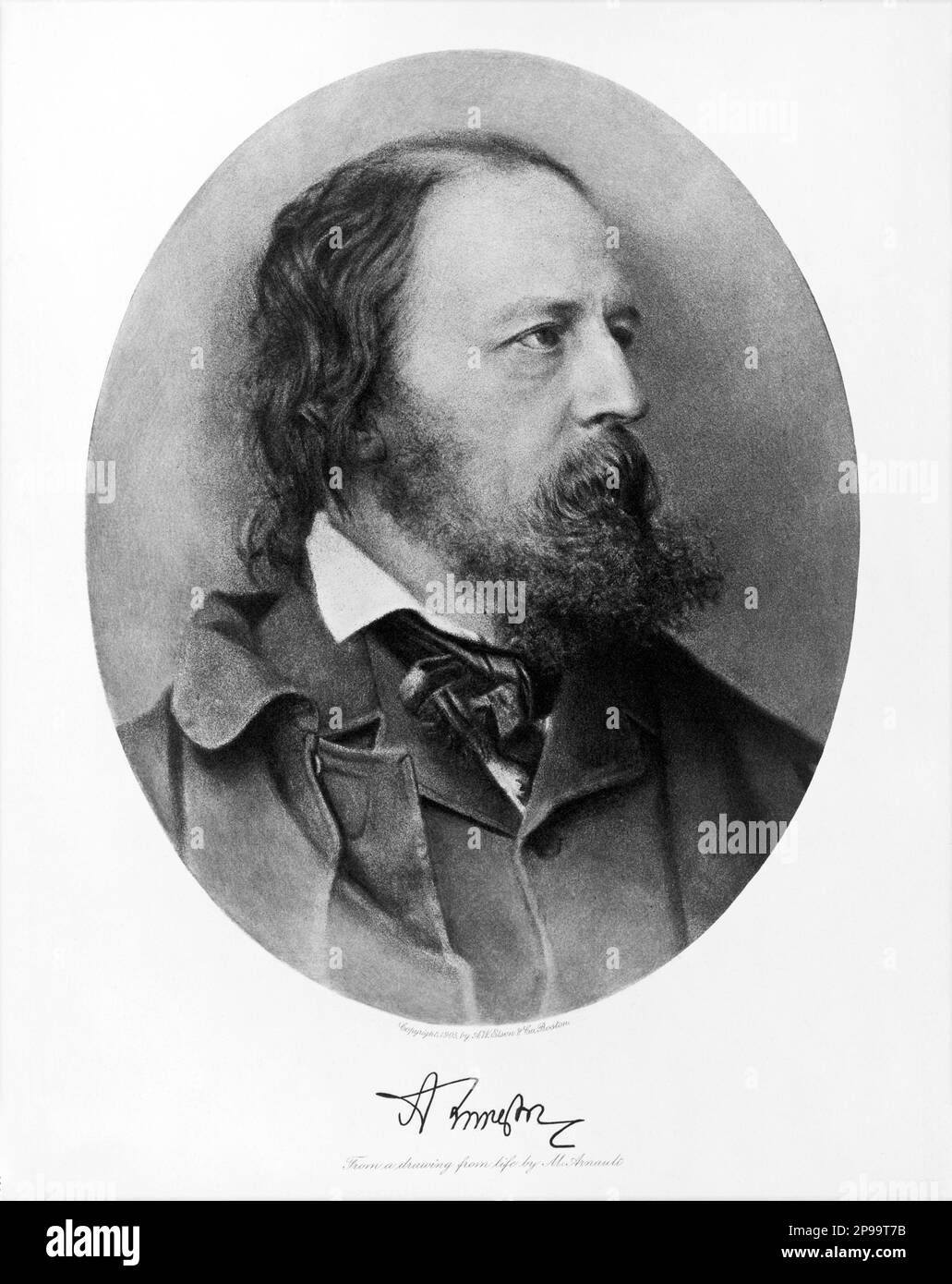 The british poet Baron ALFRED TENNYSON ( 1809 - 1892 ) - SCRITTORE ...