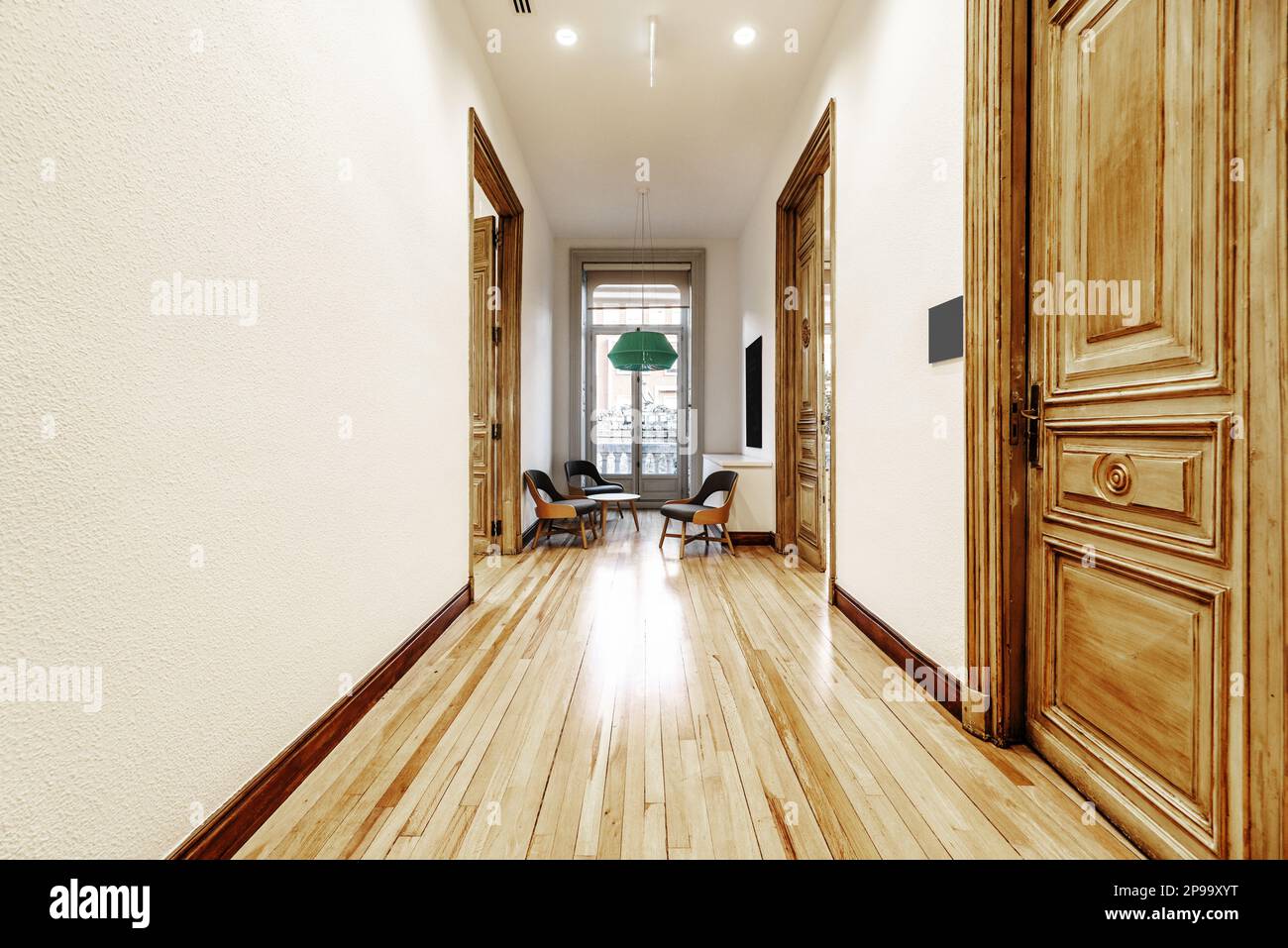 Hallway balconies hi-res stock photography and images - Alamy