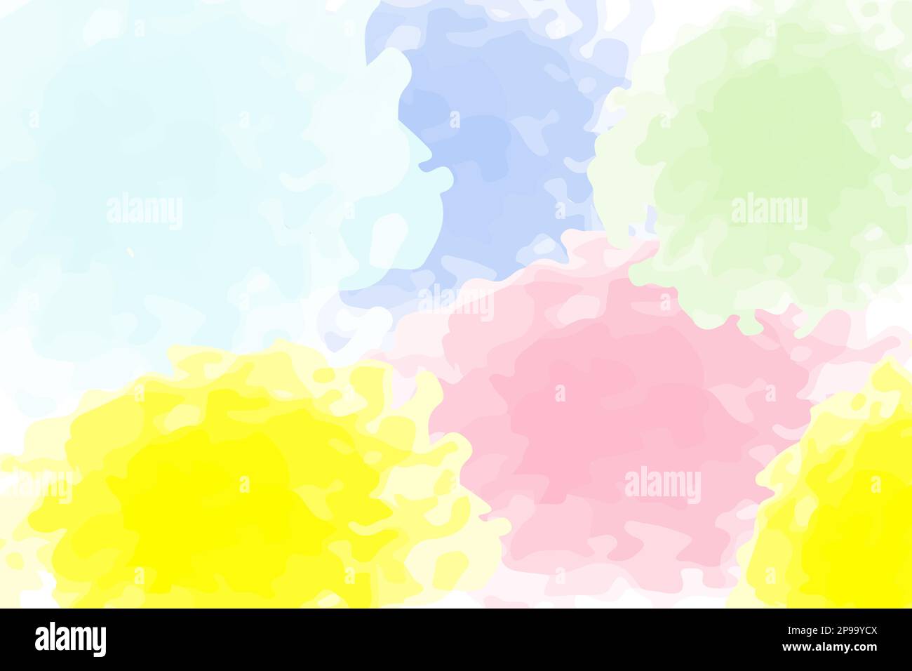 Abstract spots in bright spring pastel colors in watercolor. abstract ...