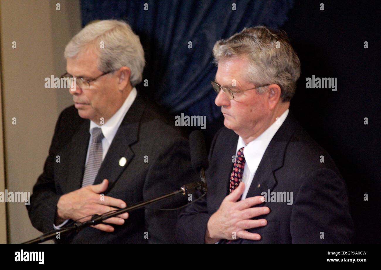 House Speaker Billy McCoy, D-Rienzi, right, and Speaker Pro-Tem J.P ...