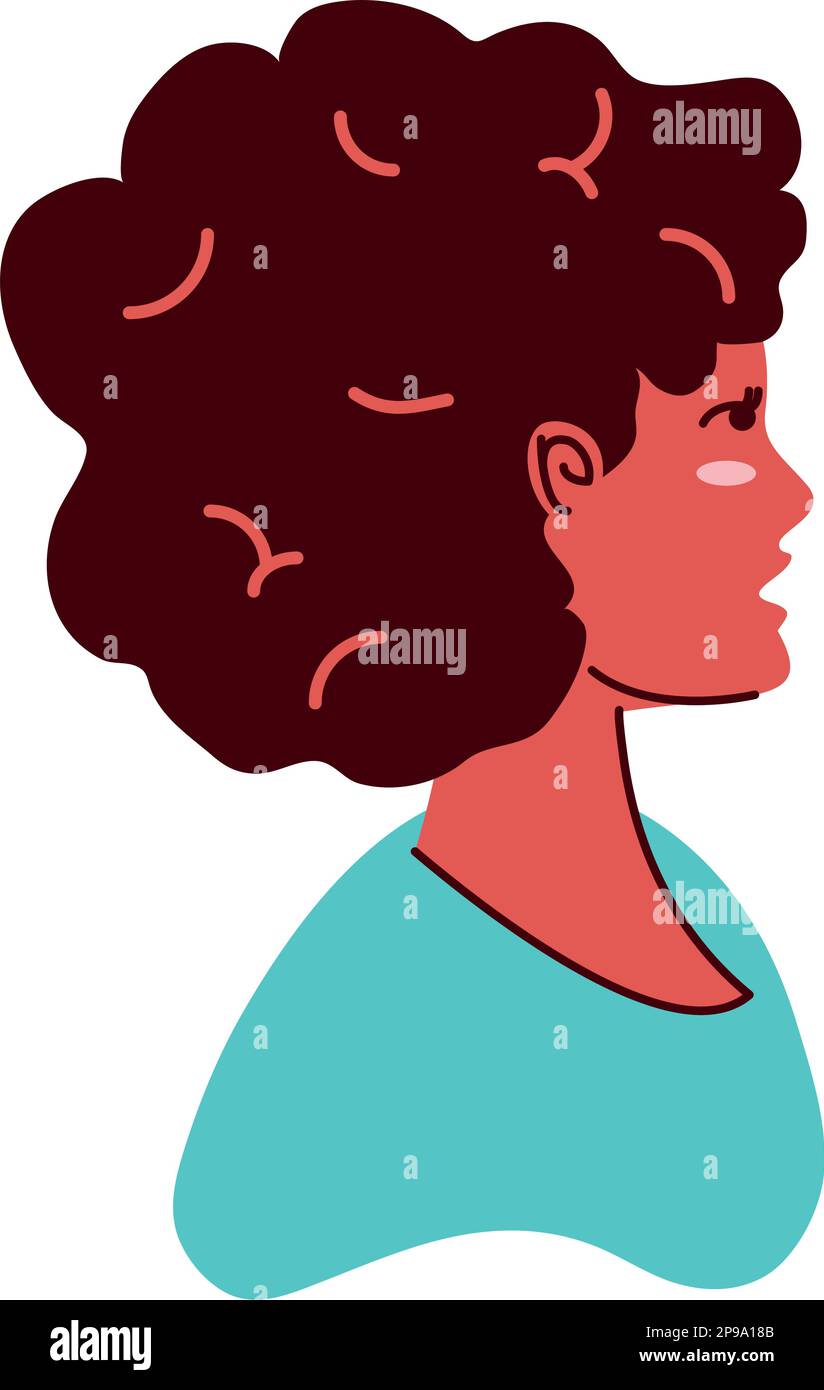 woman side view Stock Vector Image & Art - Alamy
