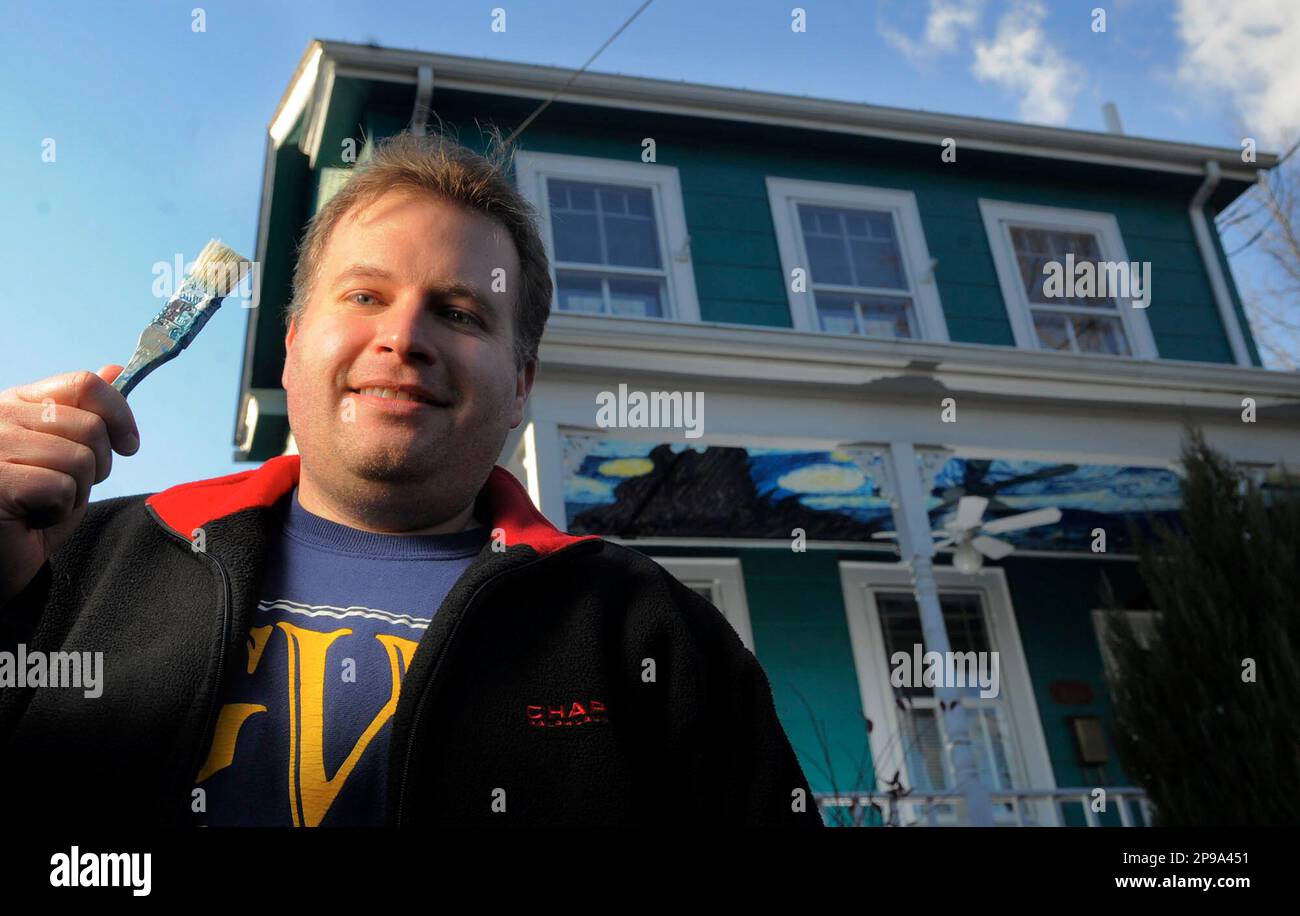 Fredericksburg, Va. resident Thom Armentrout used a 47-cent 1" paint ...