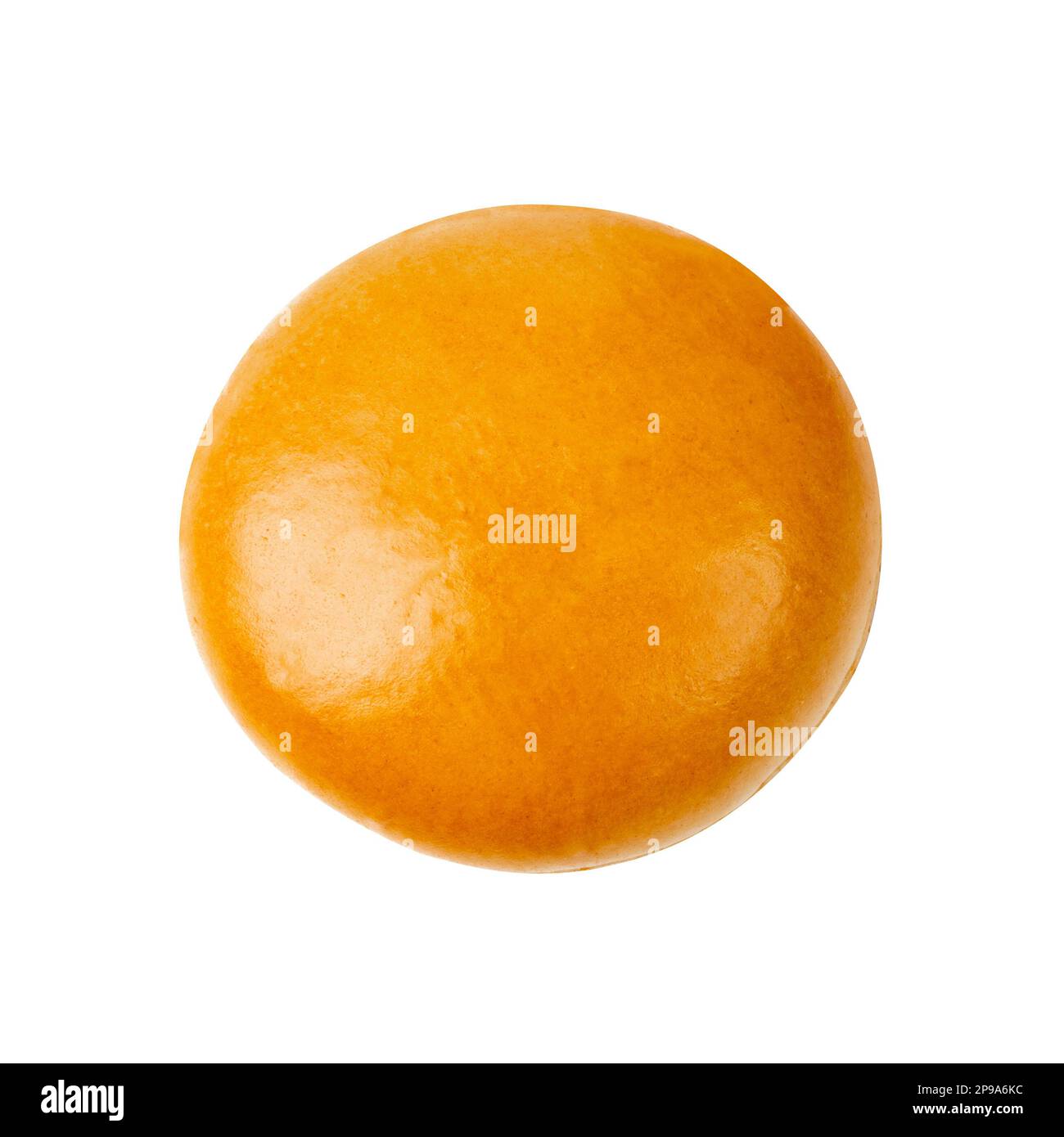 Burger Bun Isolated Hamburger Wheat Bread Empty Whole Burger Bun On