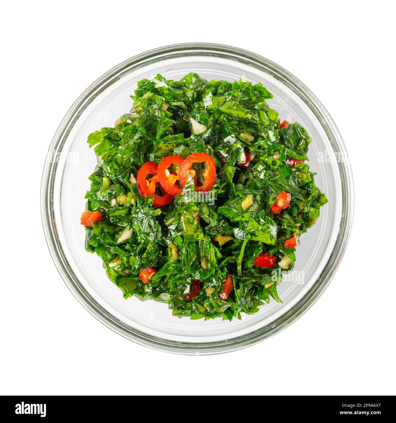 Chimichurri Sauce Isolated, Argentinian Steak Dip, Green Chimichuri ...