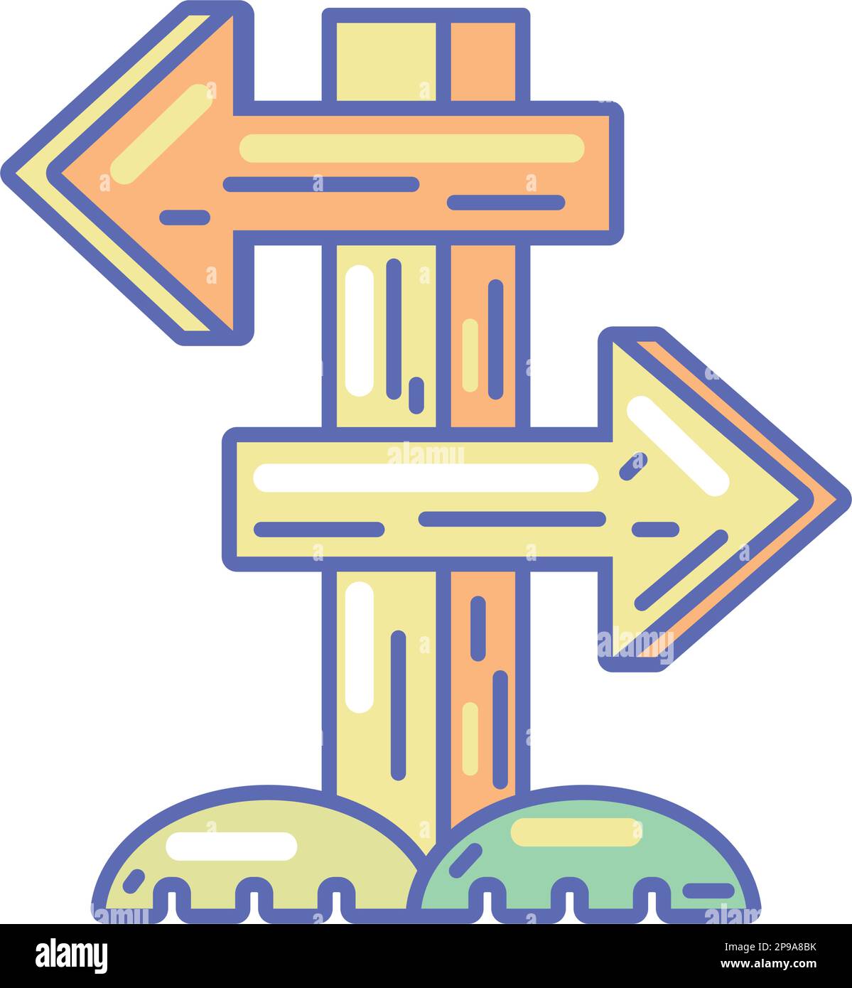 arrows guide travel Stock Vector Image & Art - Alamy