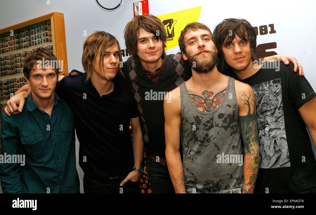 Members of The Academy Is..., from left, Adam Siska, Michael Guy ...