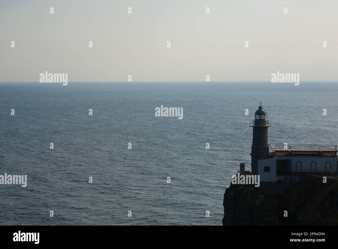 Cape Santa Catalina lighthouse view, Lekeitio, Spain. Beautiful spanish ...