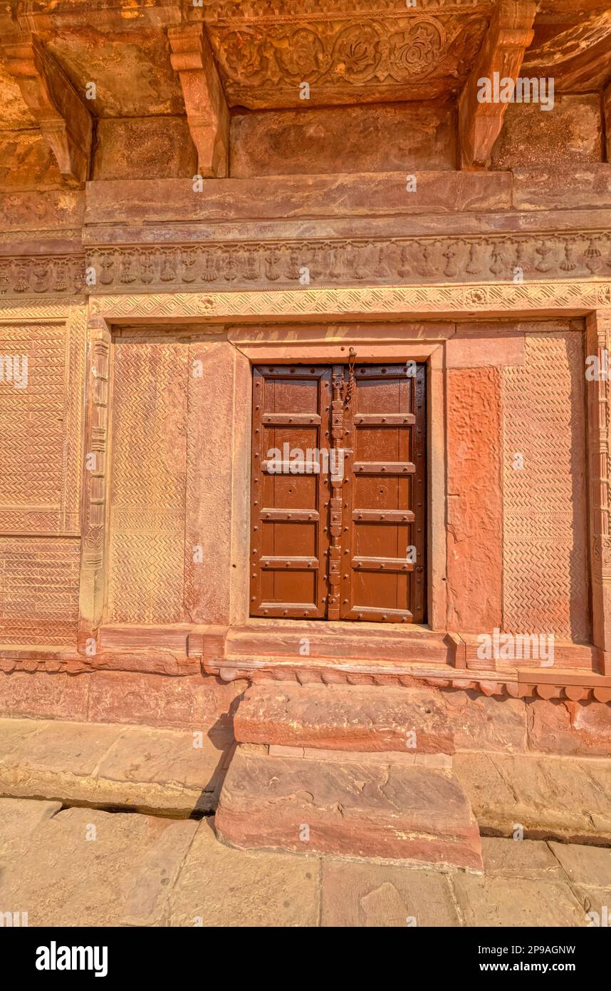 Wooden door of Panch Mahal historical place in Uttar Pradesh India ...